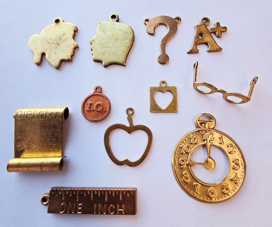 Punch with Judy > Schooldays - Brass Charms Set