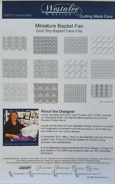 Punch with Judy > Miniature Baptist Fan - Set of 4 Templates