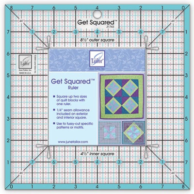 Punch with Judy > June Tailor Get Squared Ruler 8½"