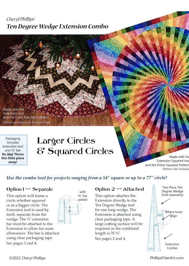 Punch with Judy > Ten Degree Wedge Extension Combo by Cheryl Phillips