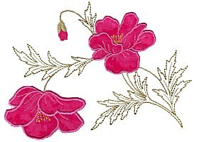 Punch with Judy > All Sorts Embroidery - Applique Poppies - Punch with Judy
