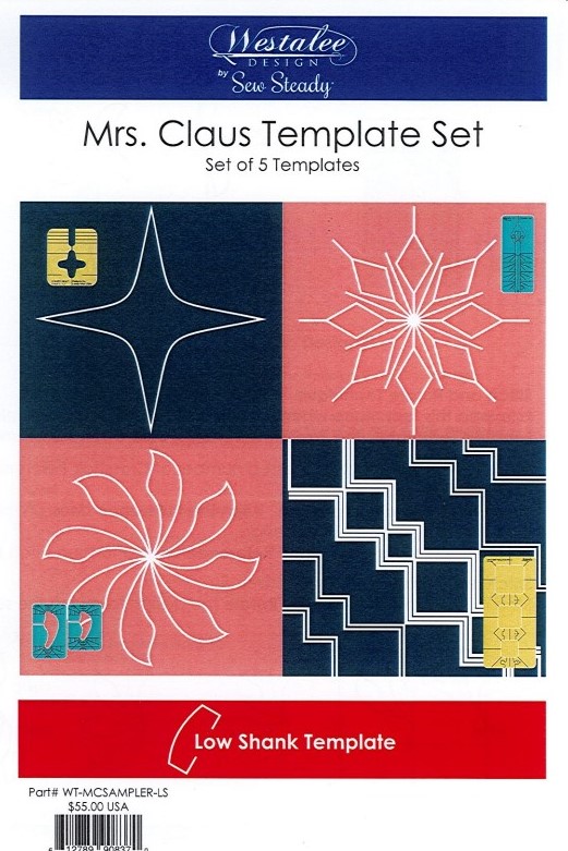 Punch with Judy > Westalee Design - Mrs. Claus Template Set - 5 Pce