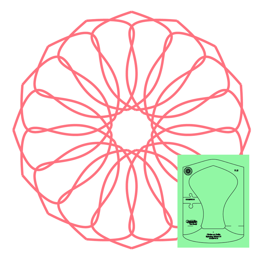 Punch with Judy > Westalee - Spinning Wheels Template - COQSPW31