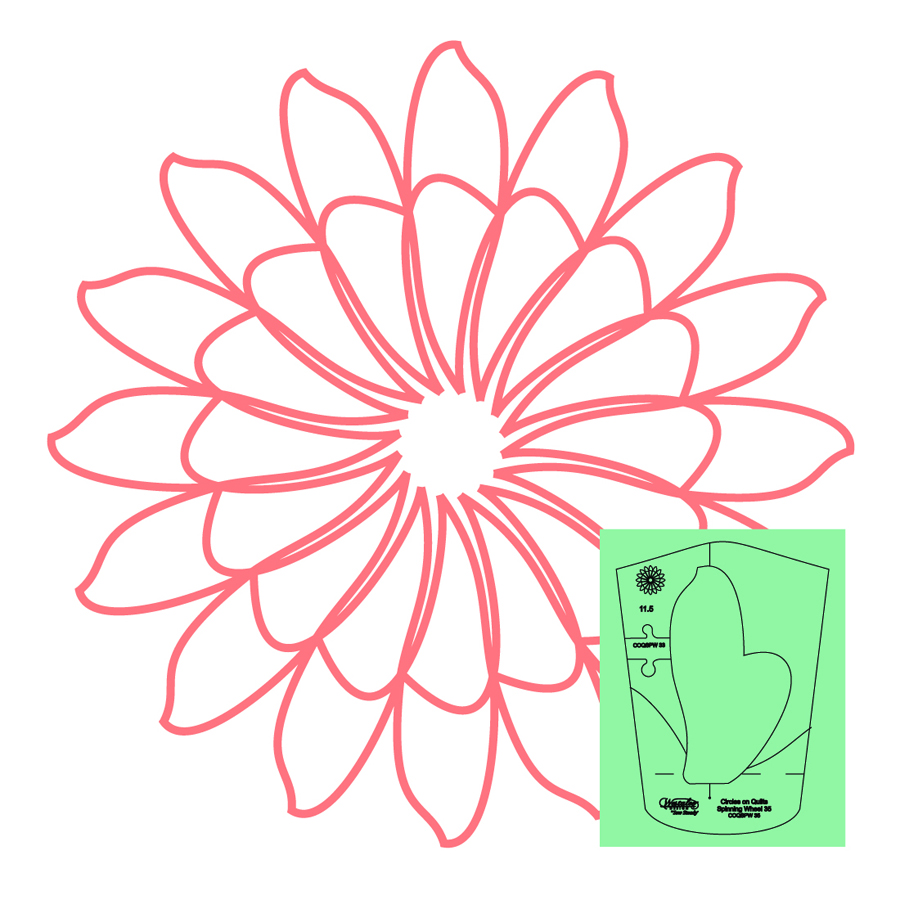 Punch with Judy > Westalee - Spinning Wheels Template - COQSPW35
